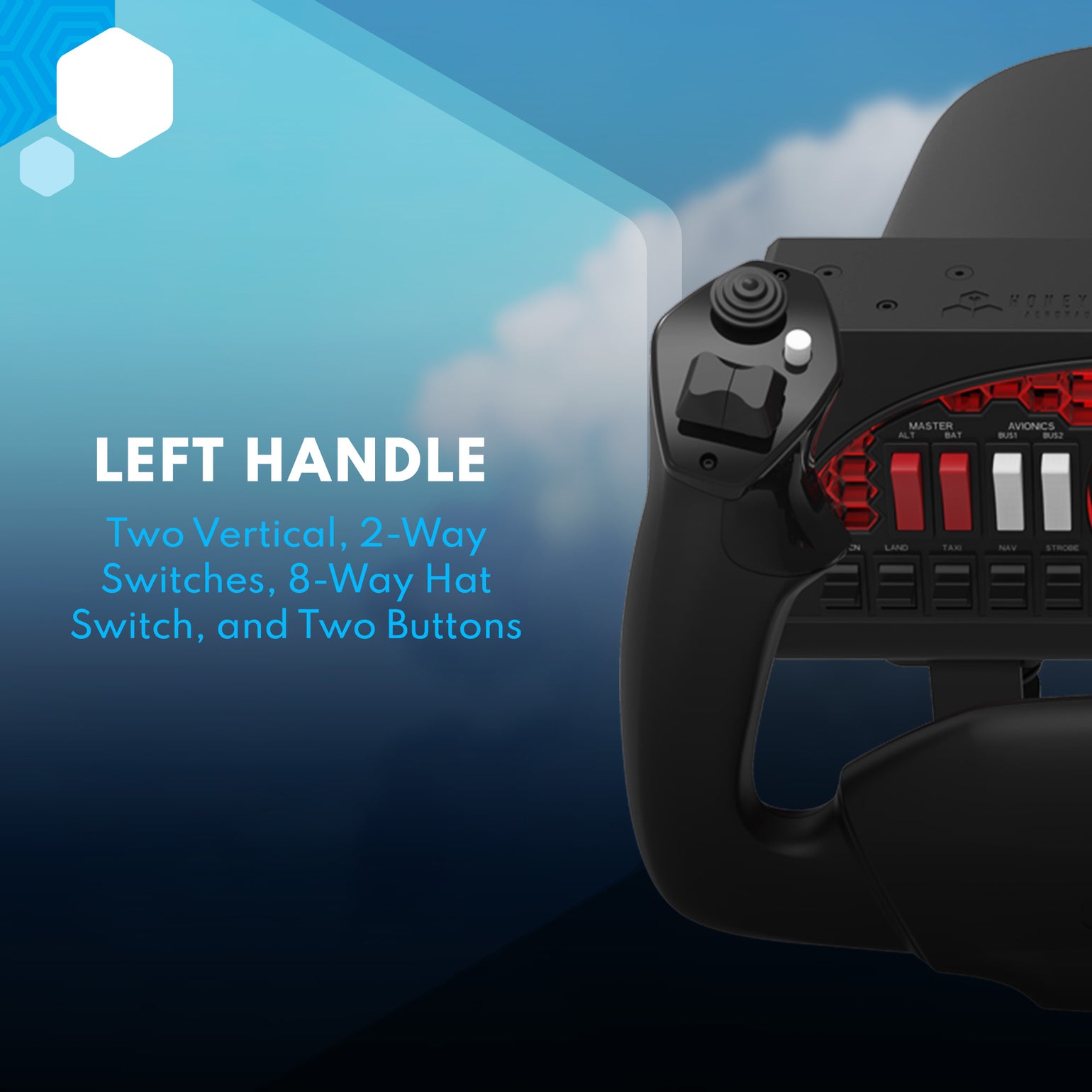 ALPHA FLIGHT CONTROLS YOKE – Fly Honeycomb AUS